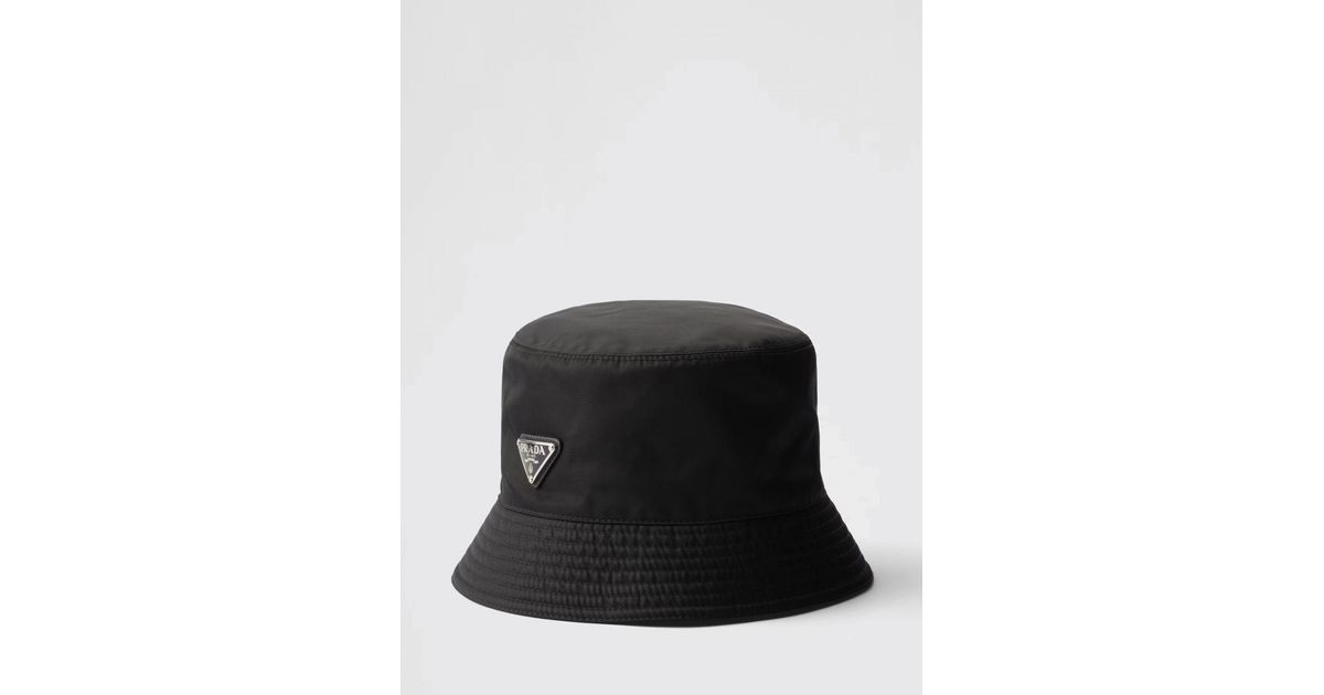 Prada Hat in Black for Men | Lyst UK