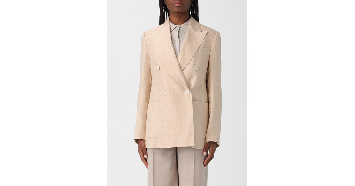 Eleventy Jacket in Natural | Lyst