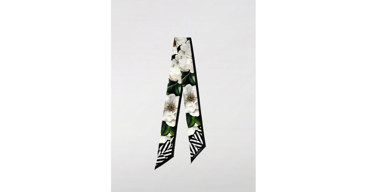 Dolce & Gabbana Neck Scarf in White | Lyst UK
