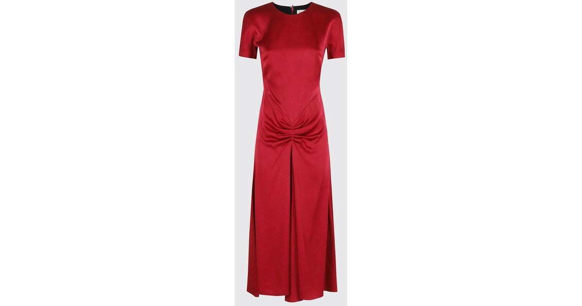 Victoria Beckham Dress in Red | Lyst UK