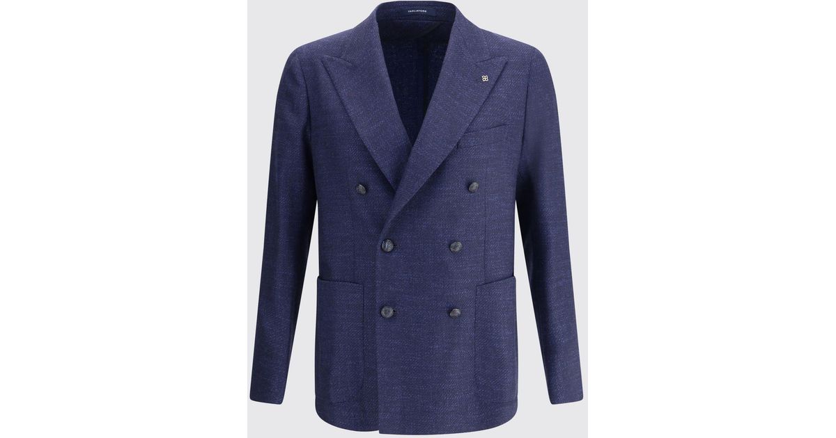 Tagliatore Jacket in Blue for Men | Lyst UK