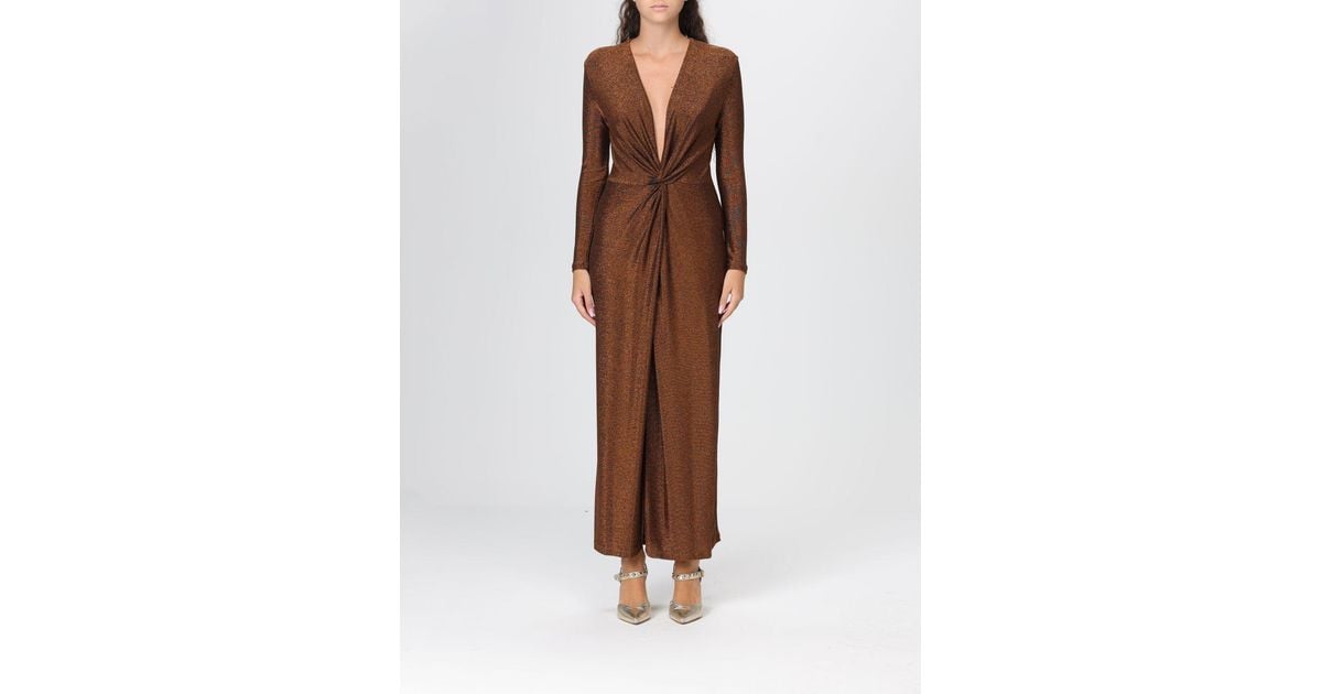 Hanita Dress in Brown | Lyst