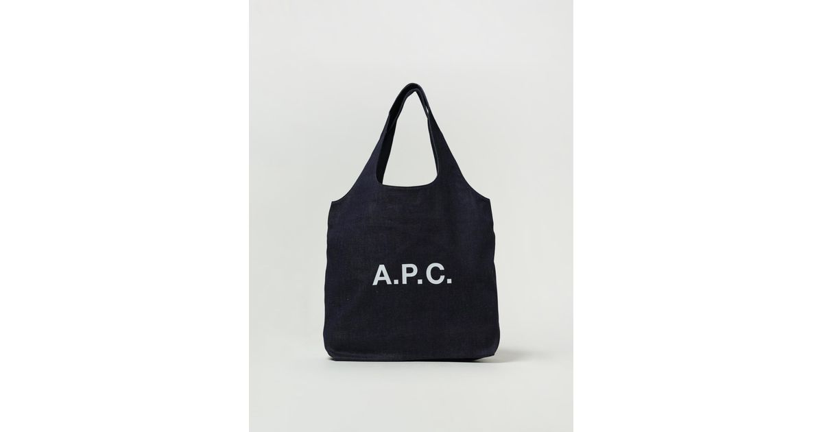 A.P.C. Essential Shopping Bag in Blue | Lyst