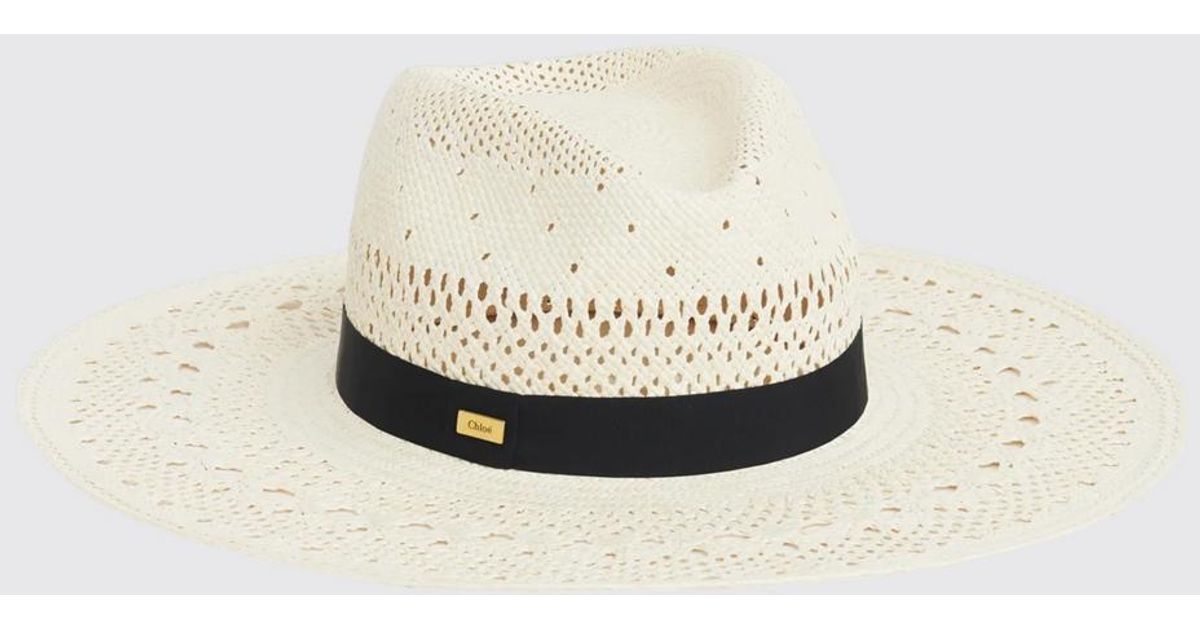 Chloé Hat in White | Lyst UK