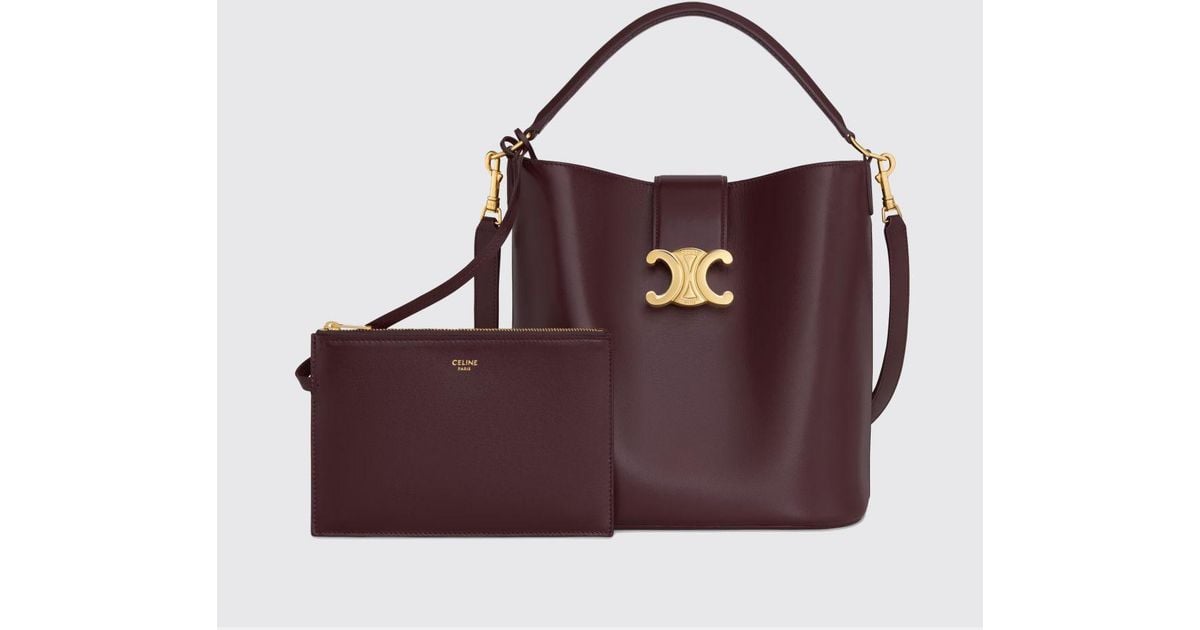 Celine Shoulder Bag in Purple | Lyst UK