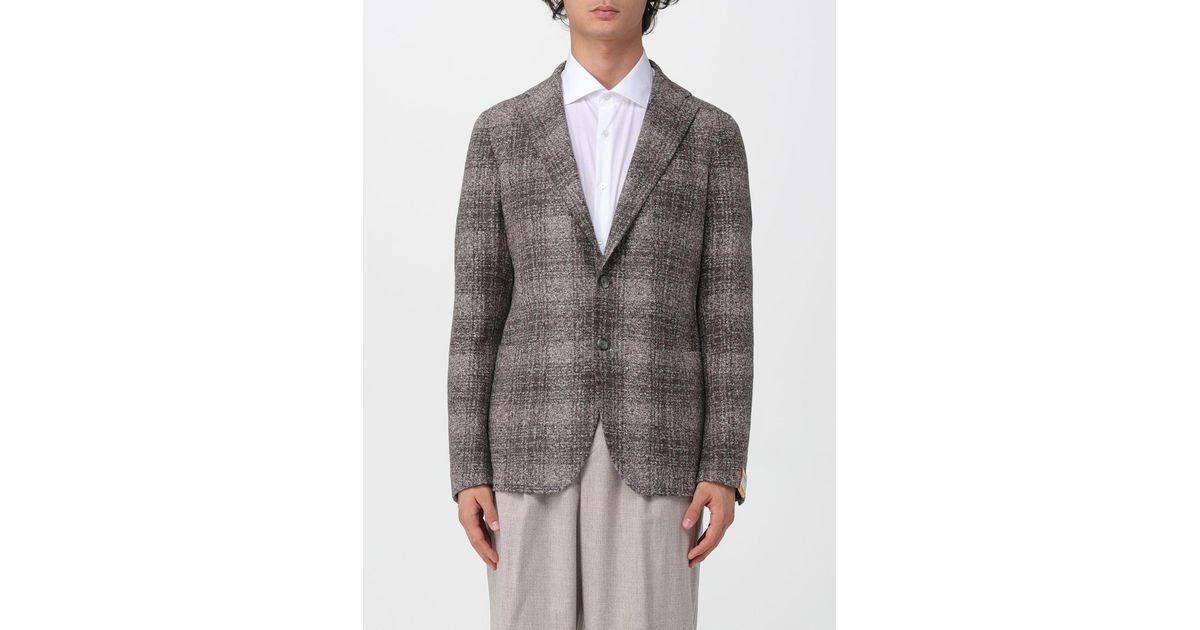 Tagliatore Blazer in Grey for Men | Lyst UK