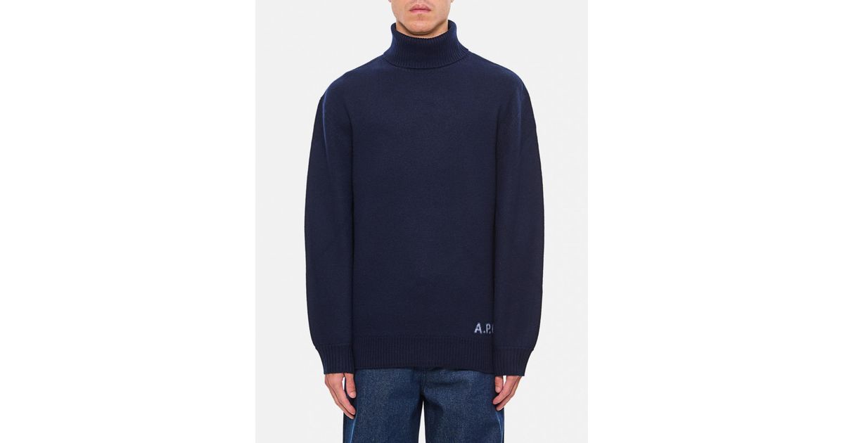 A.P.C. Sweater in Blue for Men | Lyst UK