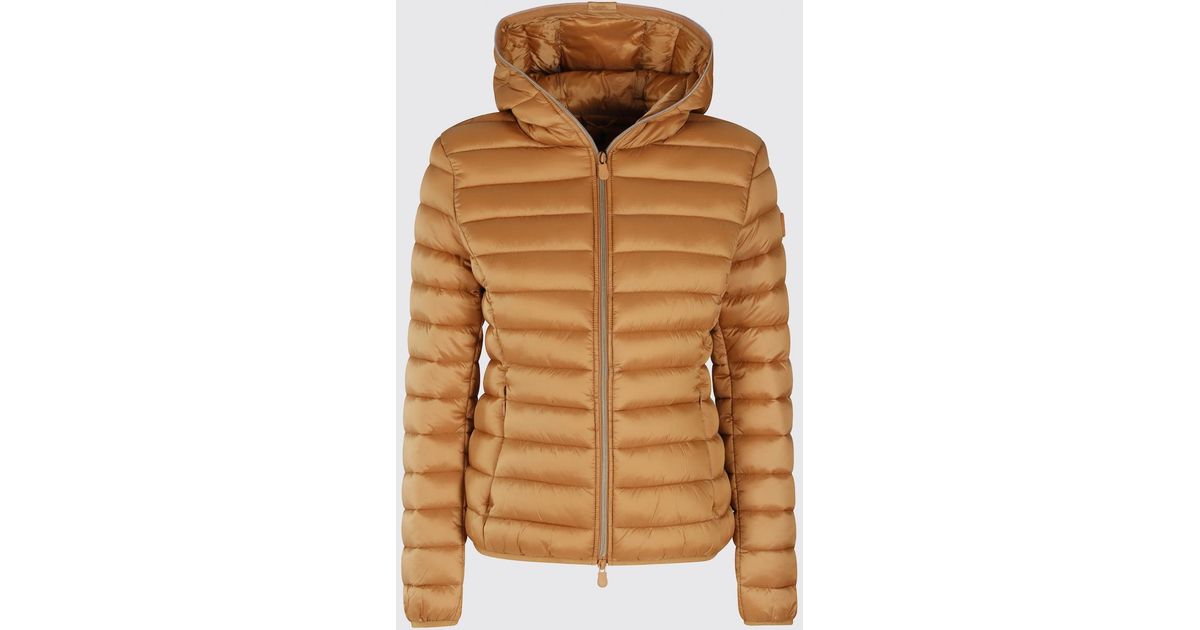Save The Duck Jacket in Brown | Lyst UK