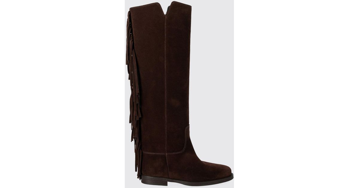 Via Roma 15 Boots in Brown | Lyst UK