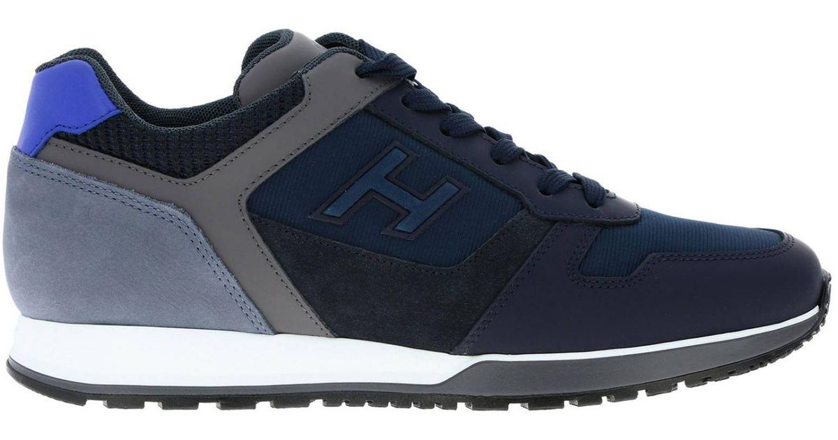 Hogan Sneakers 321 In Suede Leather And Macro Net With H Flock in Blue ...