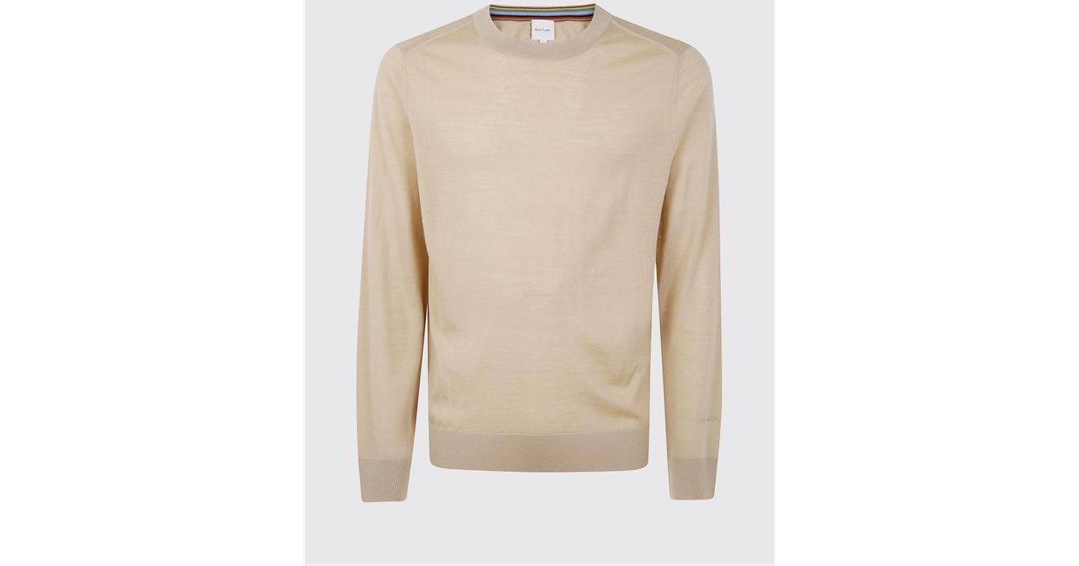 Paul Smith Sweater in Natural for Men | Lyst UK
