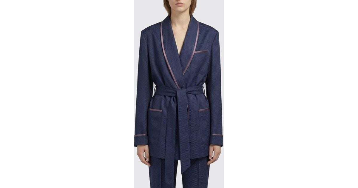 Maison Margiela Coat in Blue | Lyst UK