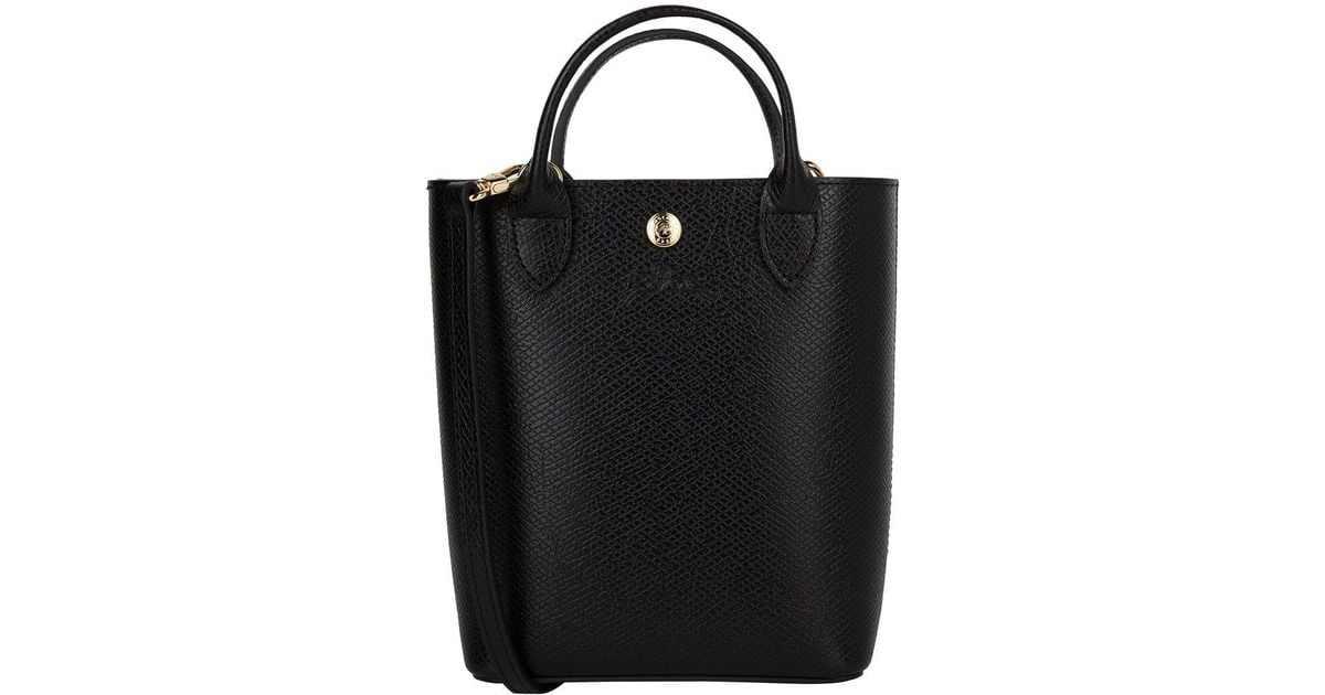 Longchamp Epure Xs Leather Tote in Black | Lyst