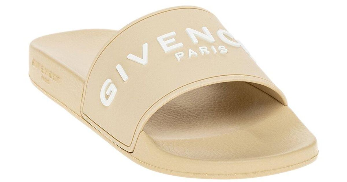 Givenchy Slide Rubber in Natural | Lyst