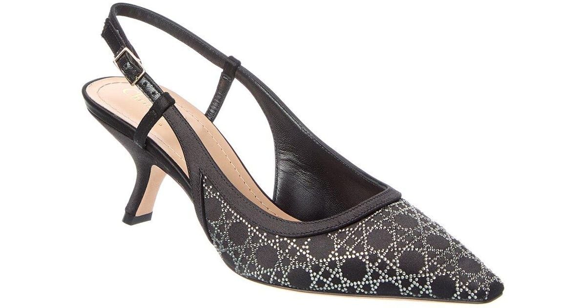 Dior Capture Leather Slingback Pump in Metallic | Lyst UK