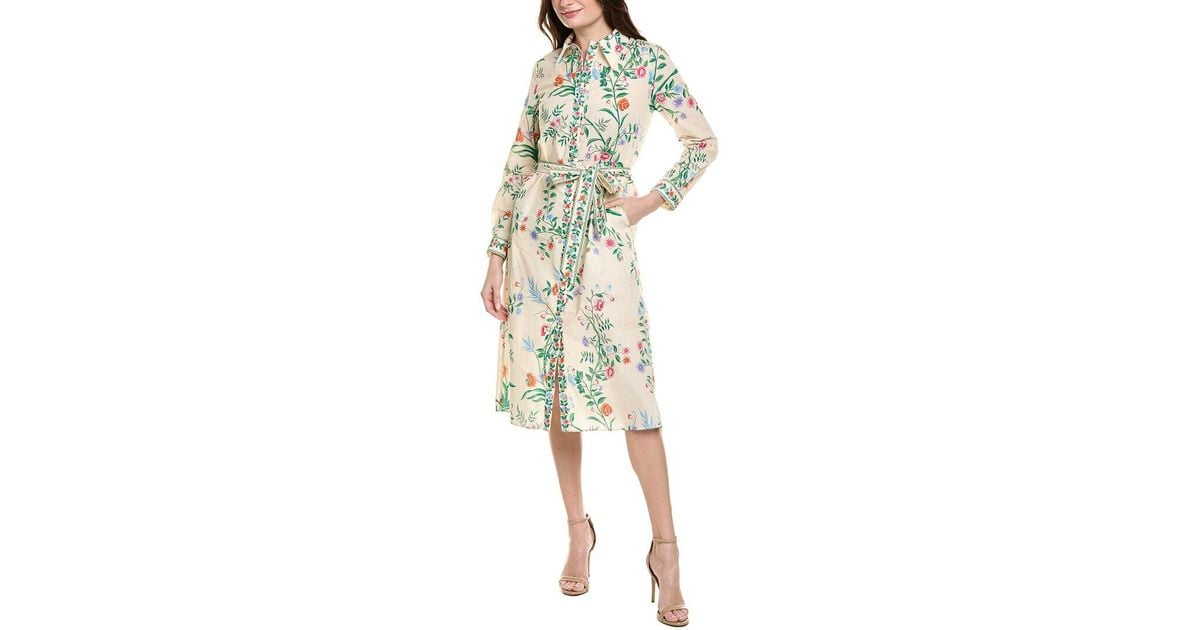 FLORA BEA NYC Medora Midi Dress in White | Lyst
