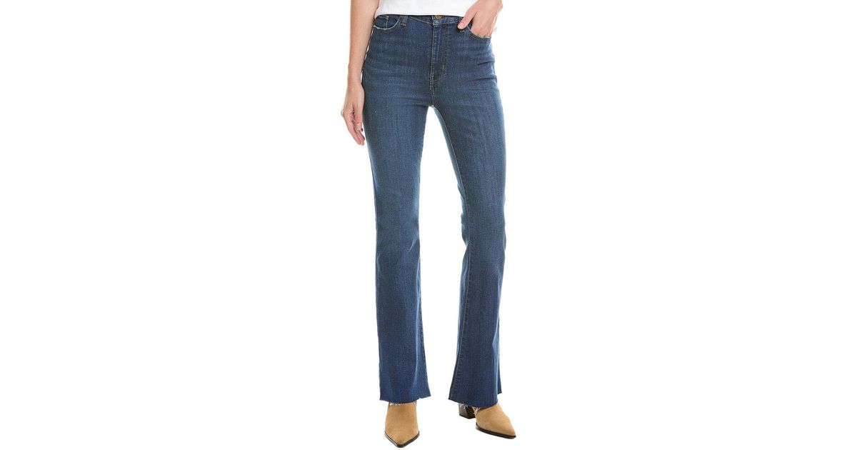 FRAME Le Easy Flare Aspire Raw After Jean in Blue | Lyst UK