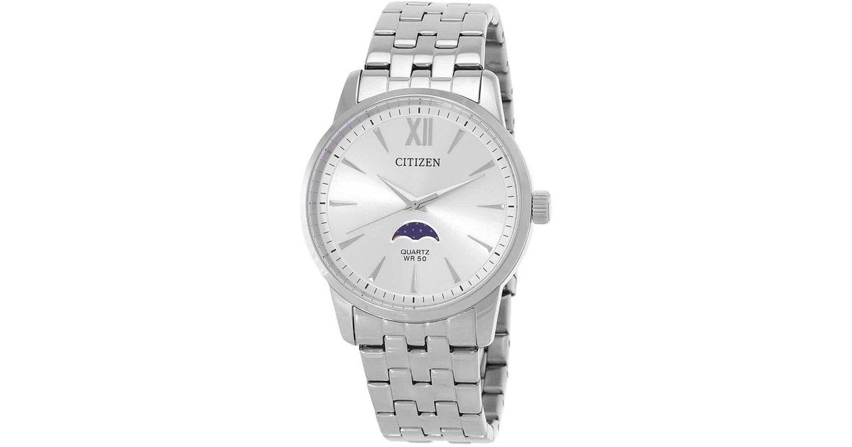 Citizen Moonphase Watch in Gray for Men | Lyst
