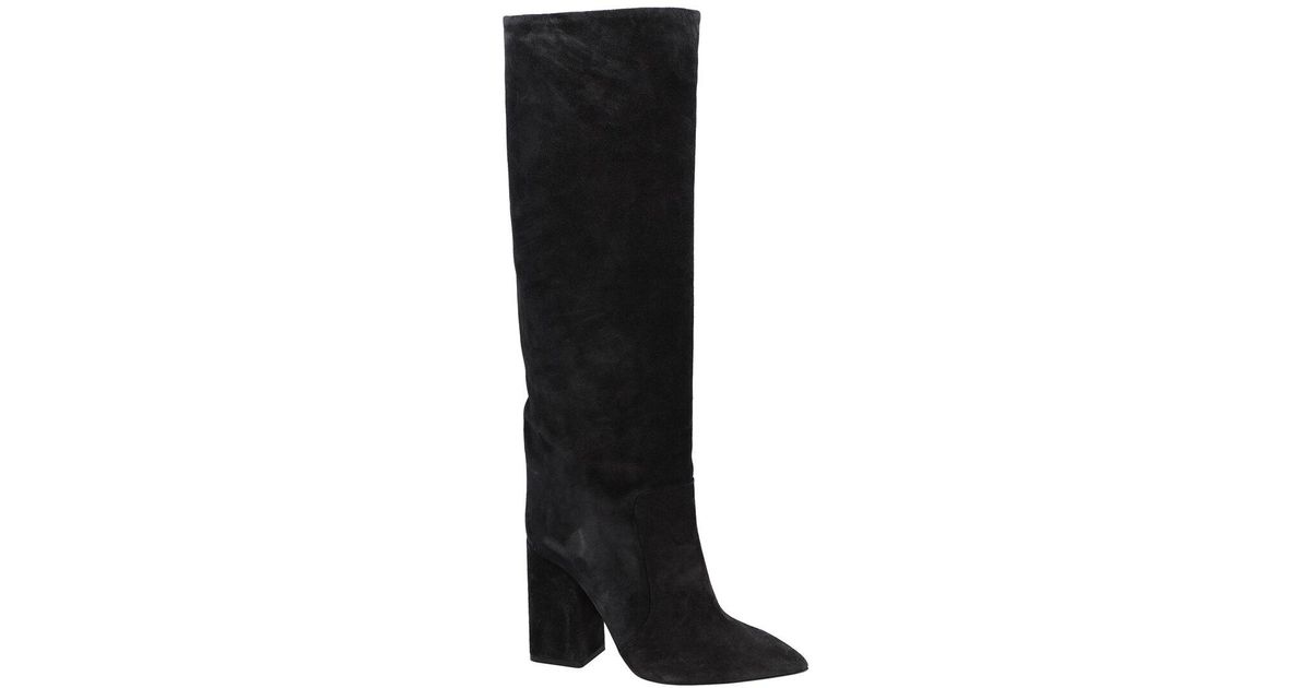 Paris Texas Anja Leather Boot in Black | Lyst