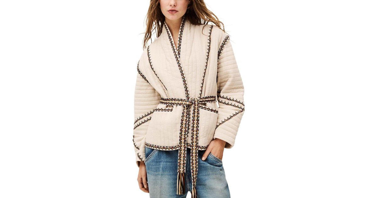 Ba&sh Cliago Jacket in Natural | Lyst UK