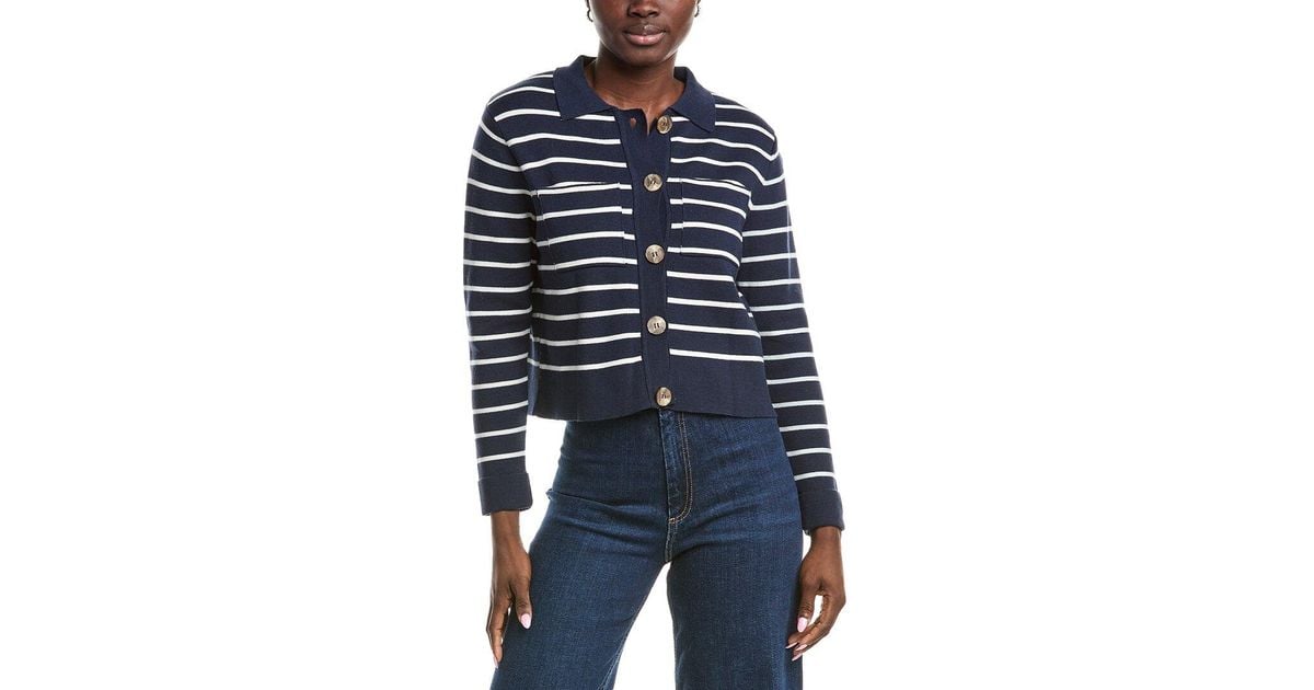 ANNA KAY Valimao Cashmere-Blend Cardigan in Blue | Lyst UK