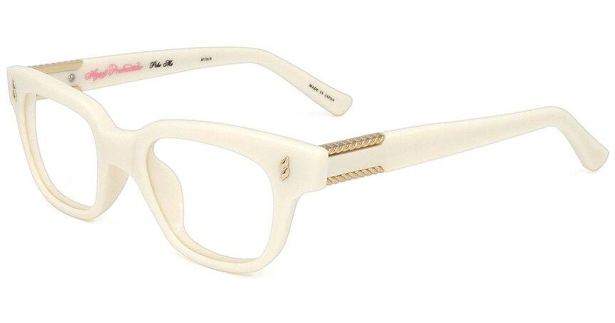Linda Farrow Agent Provocateur By Ap24 48mm Optical Frames in White | Lyst