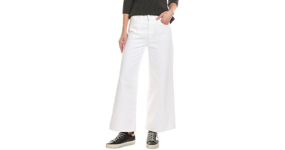 Mother The Ditcher Ankle Picket Fence Jean in White | Lyst UK