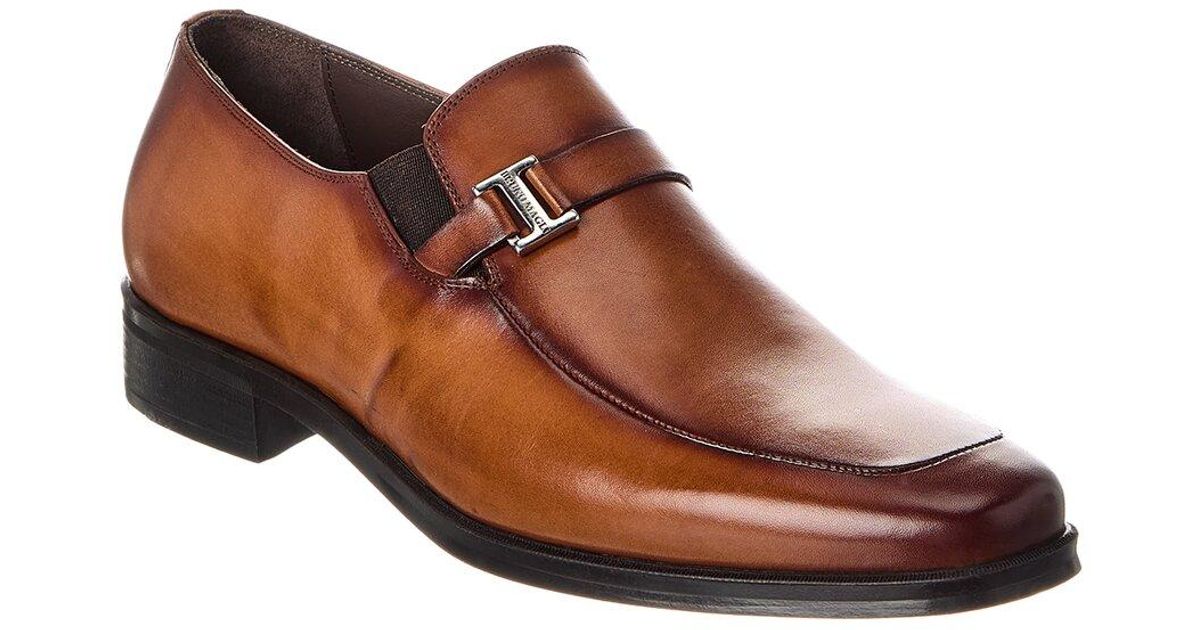 M by Bruno Magli Pivetto Leather Loafer in Brown for Men | Lyst UK