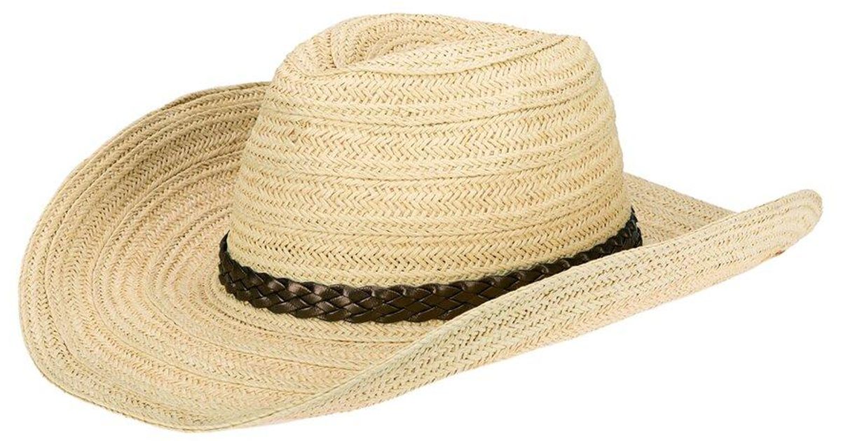 San Diego Hat Storm Pinched Crown Cowboy Hat in Natural | Lyst
