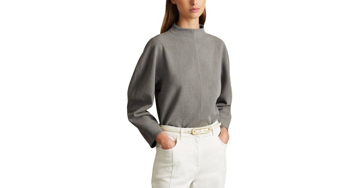 Reiss Markari Sculpted Workwear in Gray | Lyst