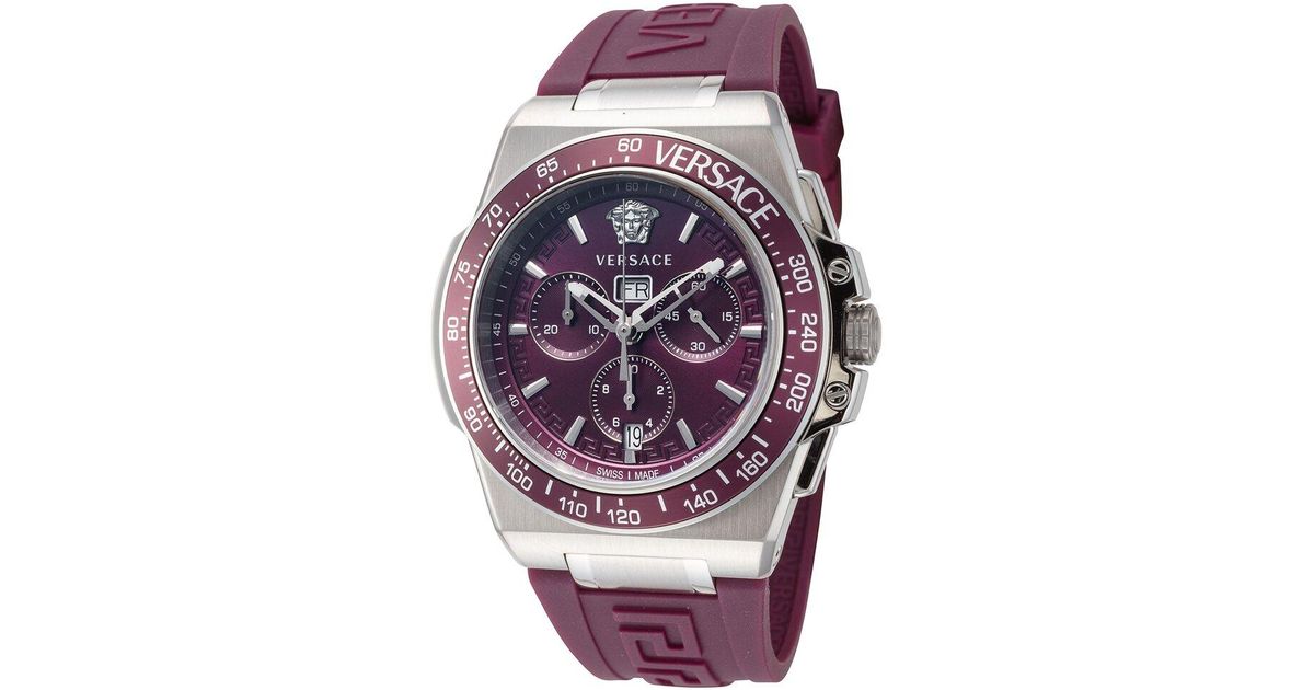Versace Greca Extreme Watch in Pink for Men | Lyst