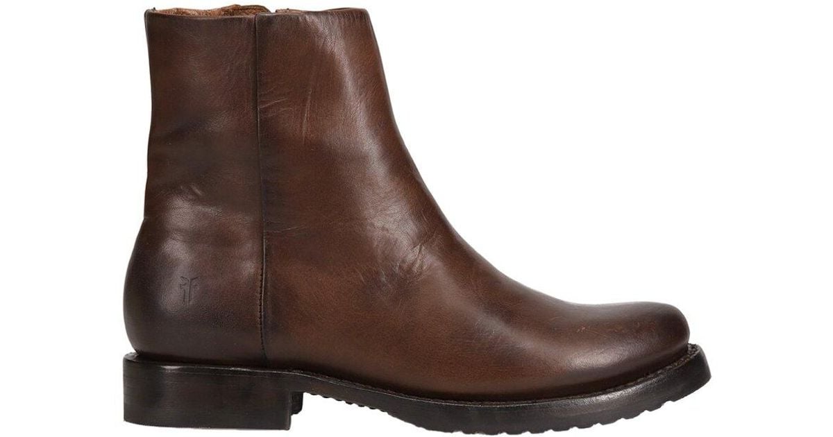 Frye Veronica Leather Boot in Brown | Lyst