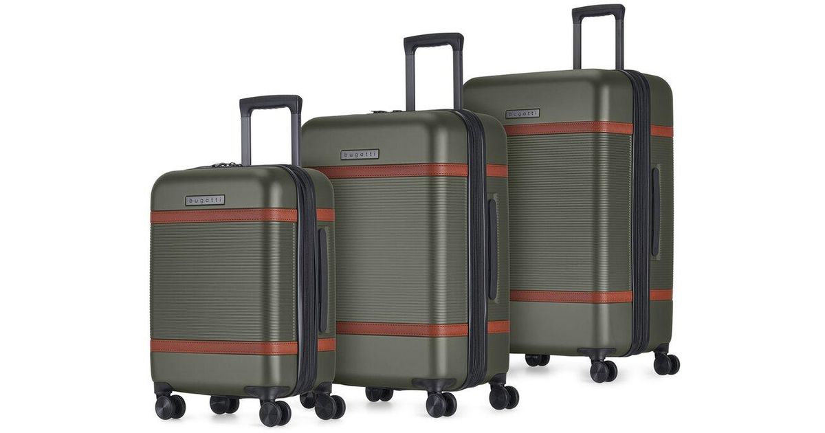 Bugatti Wellington Expandable 3pc Luggage Set in Black | Lyst