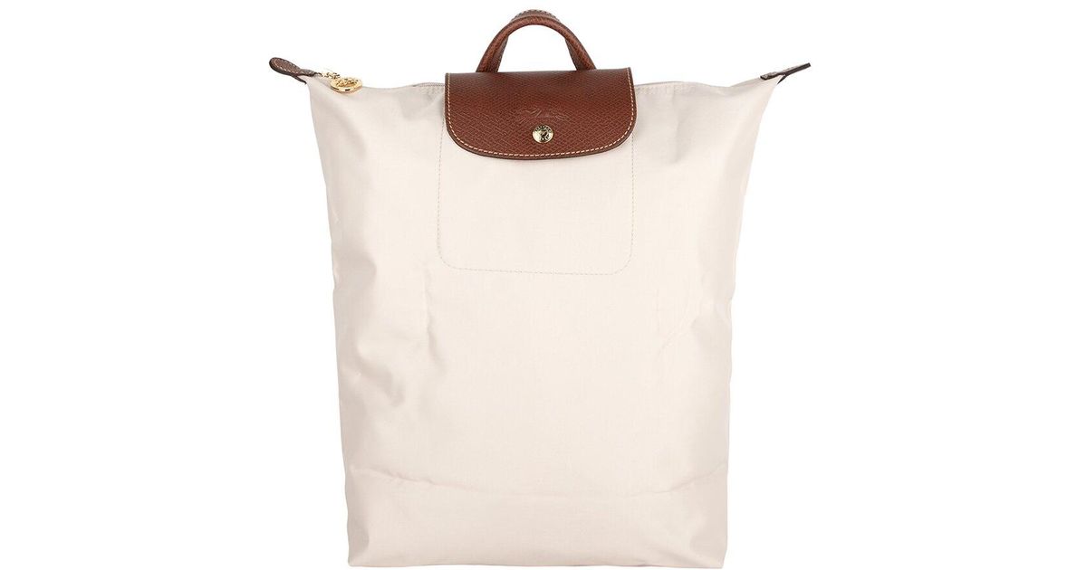 Longchamp Le Pliage Original M Backpack in Brown | Lyst UK