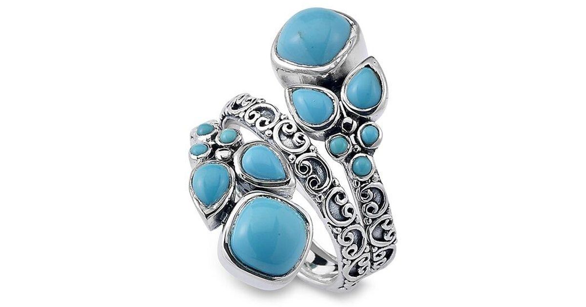 Samuel B. Sleeping Beauty Ring in Blue | Lyst