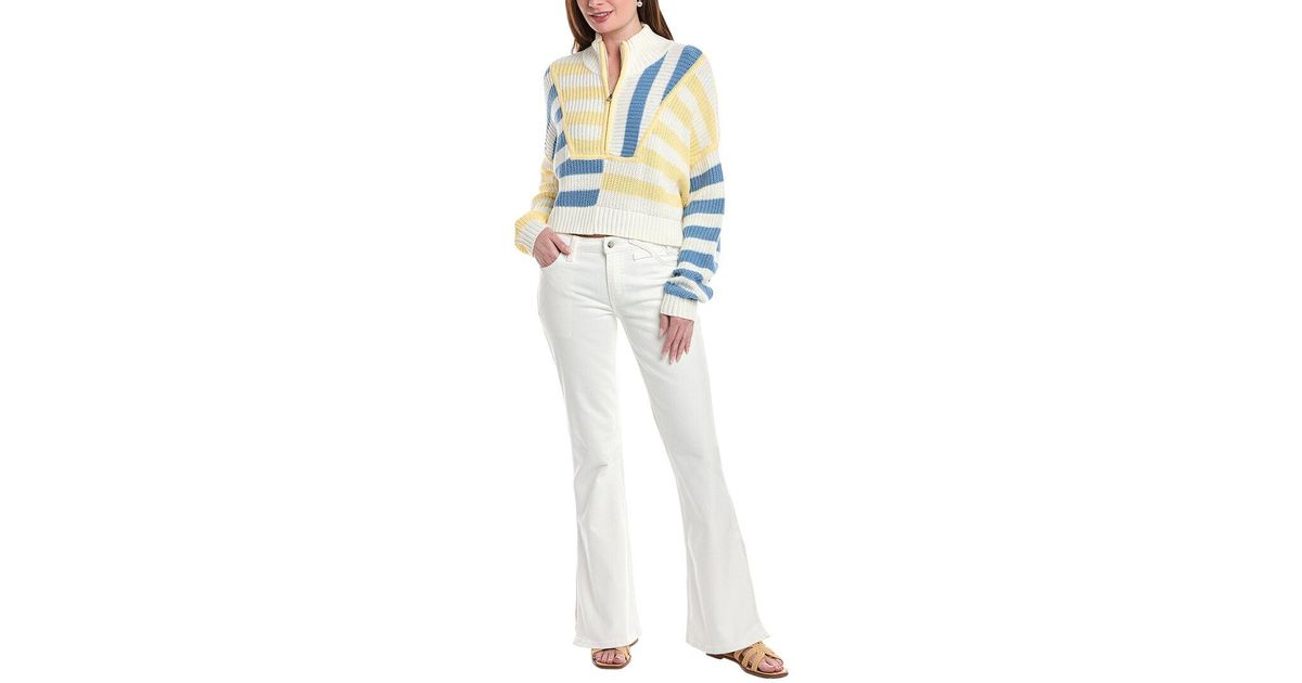 STAUD X Wrangler The Bikini Jean in White | Lyst