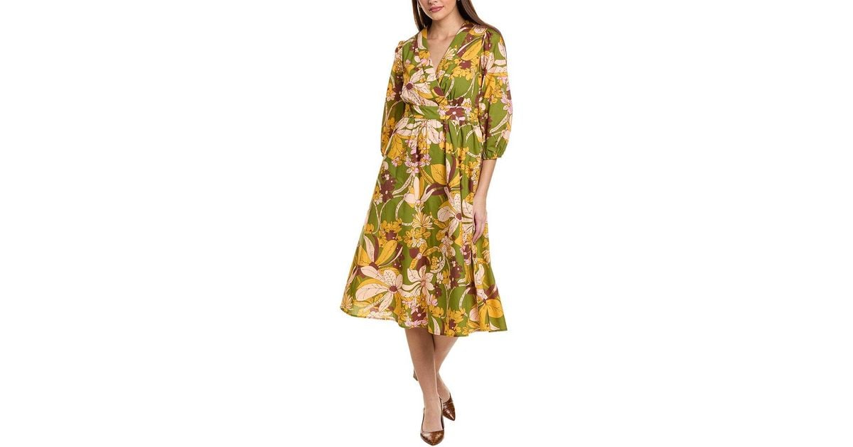 FLORA BEA NYC Roco Dress in Yellow | Lyst