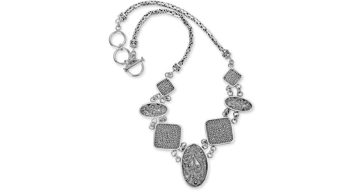 Samuel B. Jewelry Filigree Necklace in Metallic | Lyst