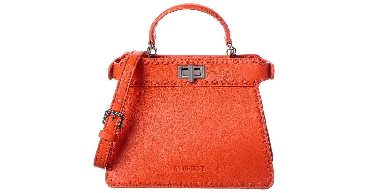 Walter Baker Reed Mini Leather Satchel in Red | Lyst UK