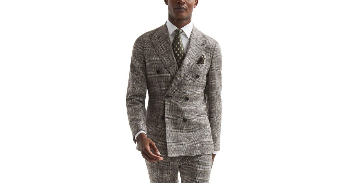 Reiss Alfredo Prince Jacket in Grey for Men | Lyst UK