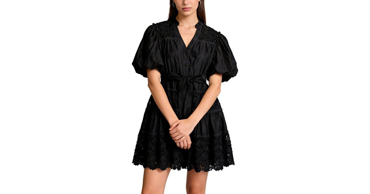 MIRA RICHI Mini Dress in Black | Lyst UK