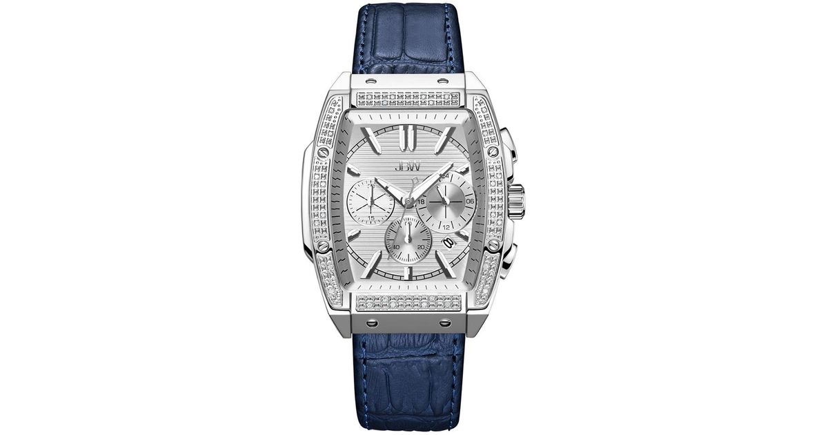 JBW Echelon Diamond Watch in Blue for Men | Lyst