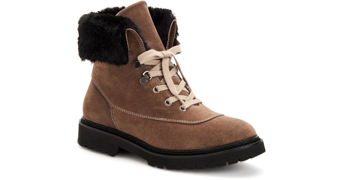 Aquatalia Marly Weatherproof Suede Boot in Brown | Lyst UK