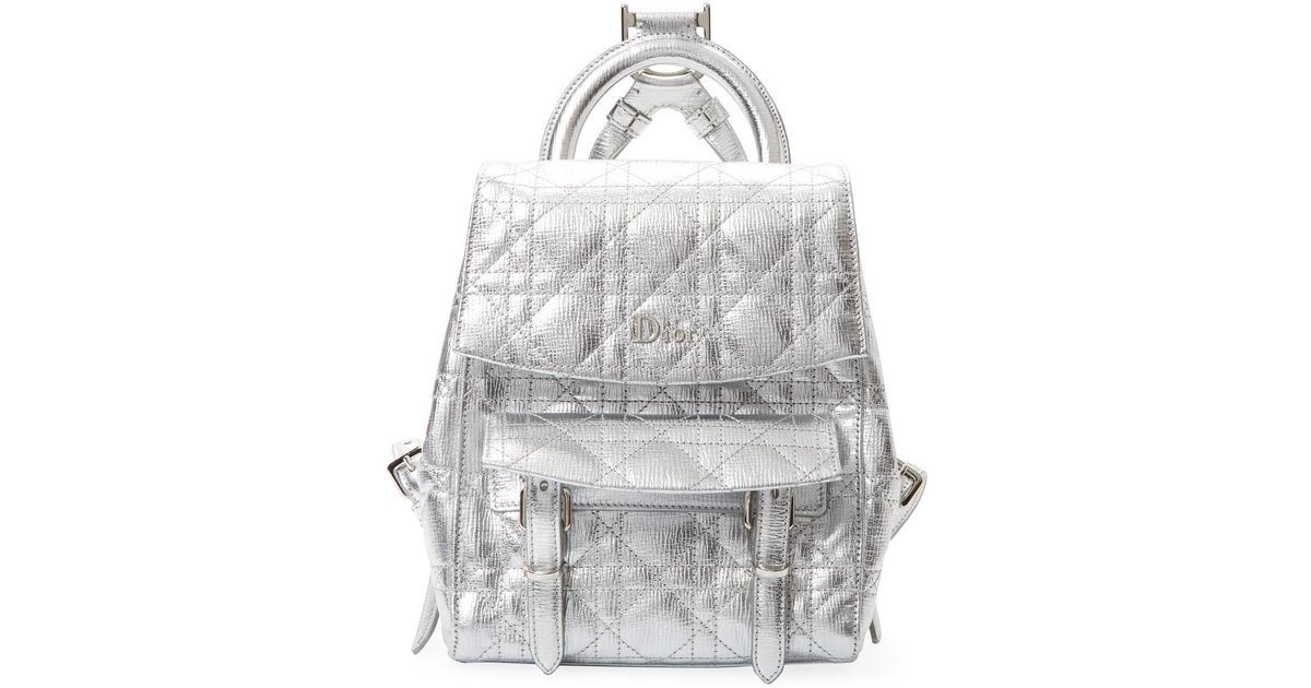 Metallic Leather Backpack at Clayton Cooper blog