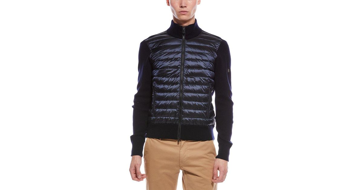Bogner Zisco Wool Down Jacket in Blue for Men | Lyst