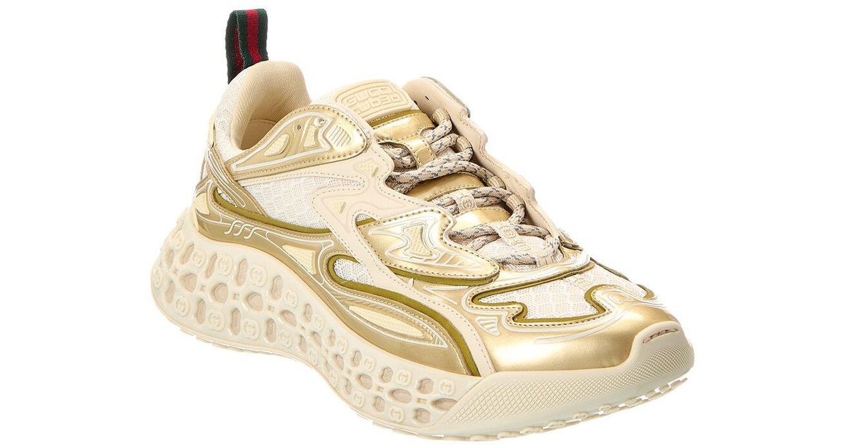 Gucci Cub3d Mesh Sneaker in Natural | Lyst