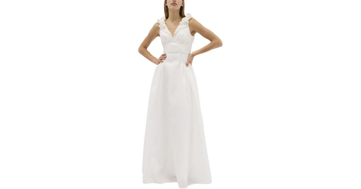 Rachel Gilbert Celia Gown in White | Lyst