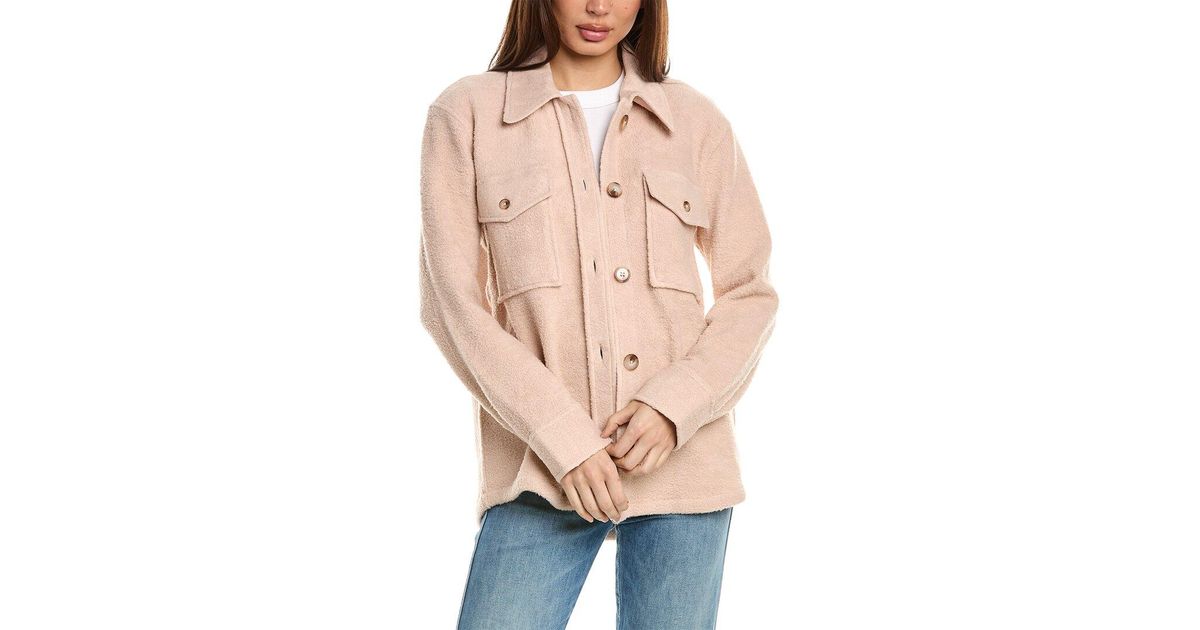 Faherty Holden Fleece Jacket in Natural | Lyst