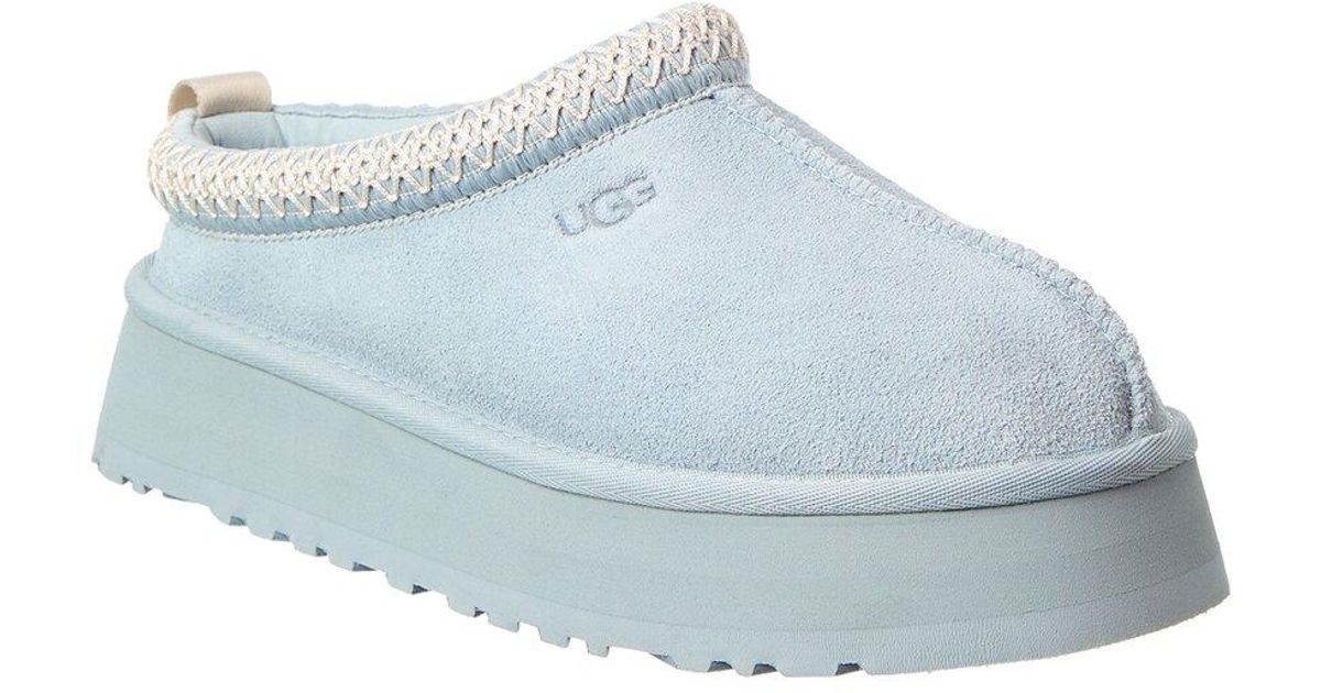 UGG Tazz Suede Platform Slipper in Blue | Lyst UK