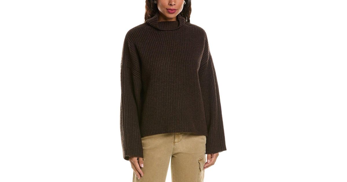 Rag & Bone Connie Wool Sweater in Brown | Lyst